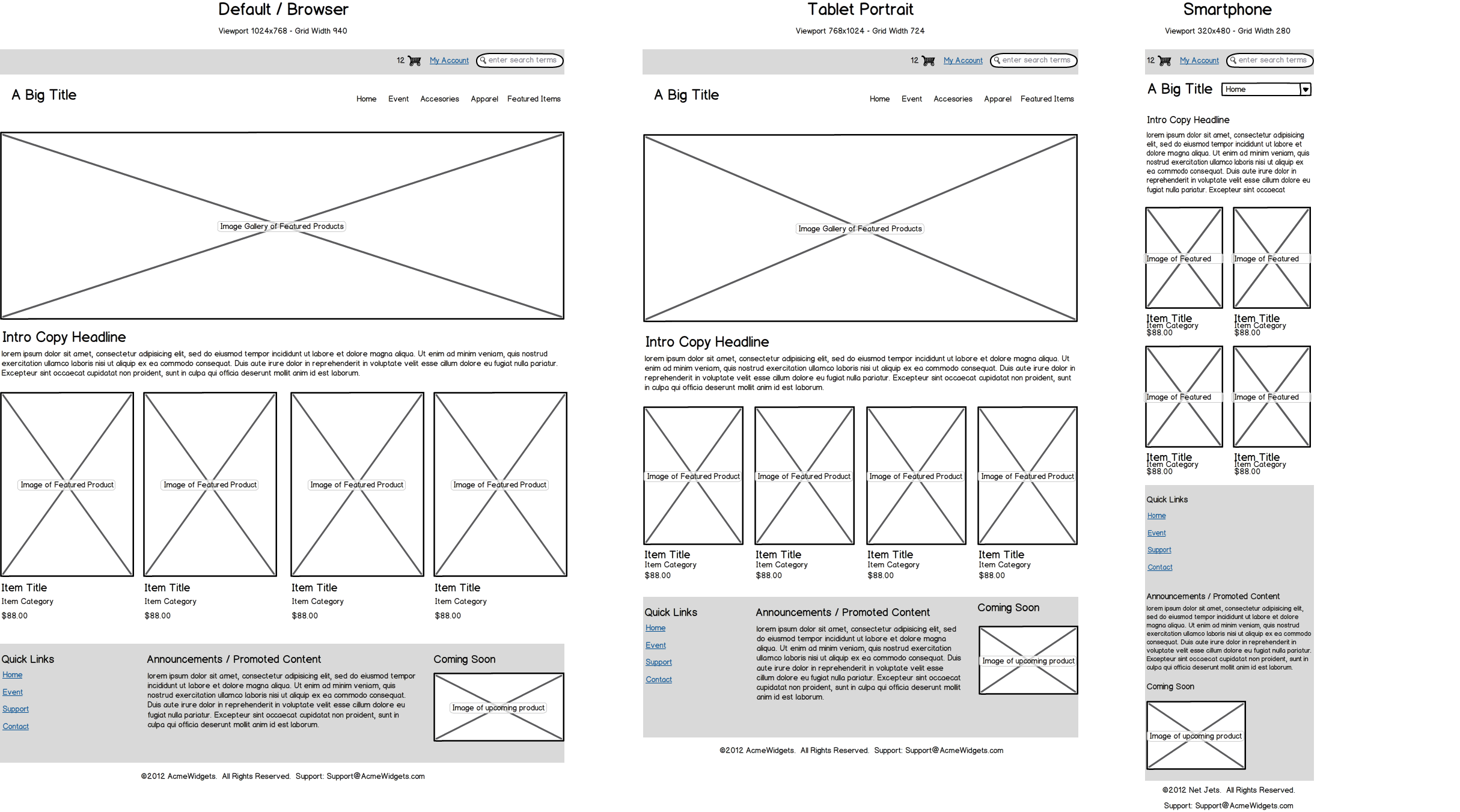 Wireframing For Responsive Design