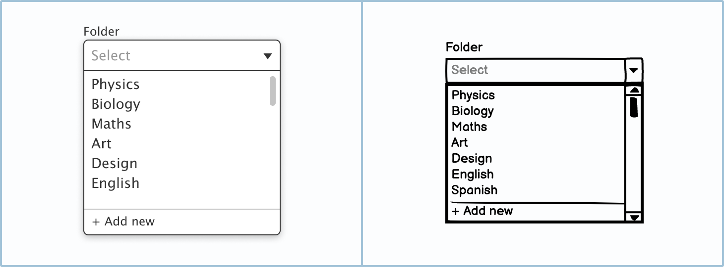 Policy Dropdown Combo Box Wireframing Academy Balsamic Vinegar 2022 