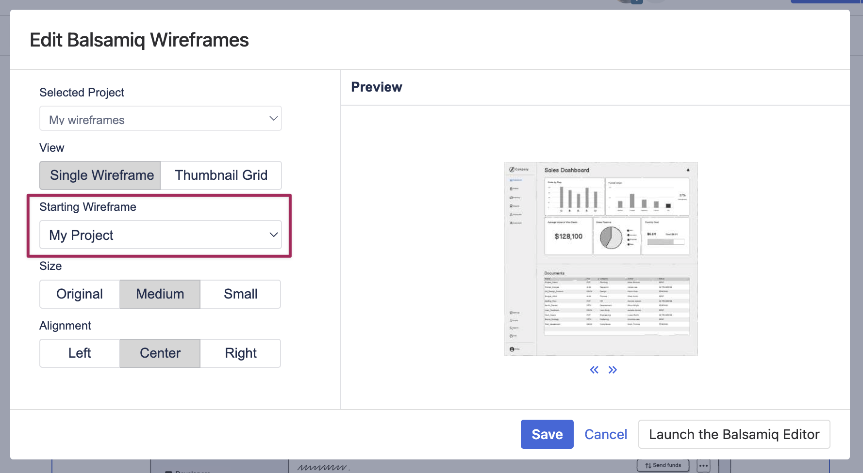How To Display Multiple Wireframes On A Confluence Page Balsamiq Documentation